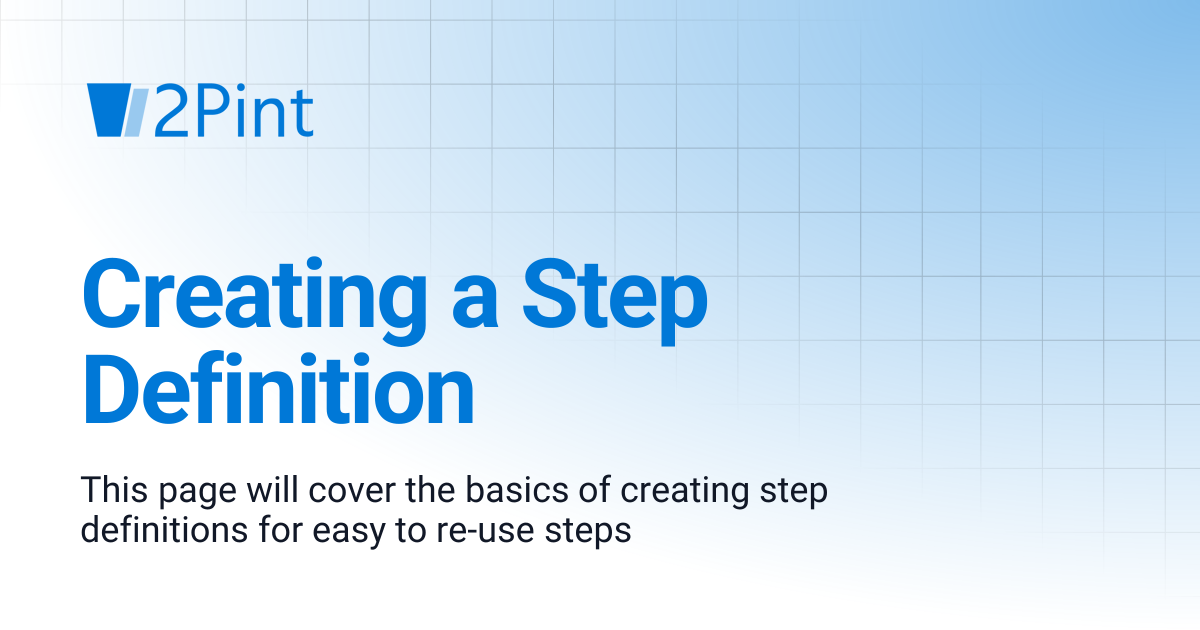 Creating a Step Definition | DeployR | Product Documentation