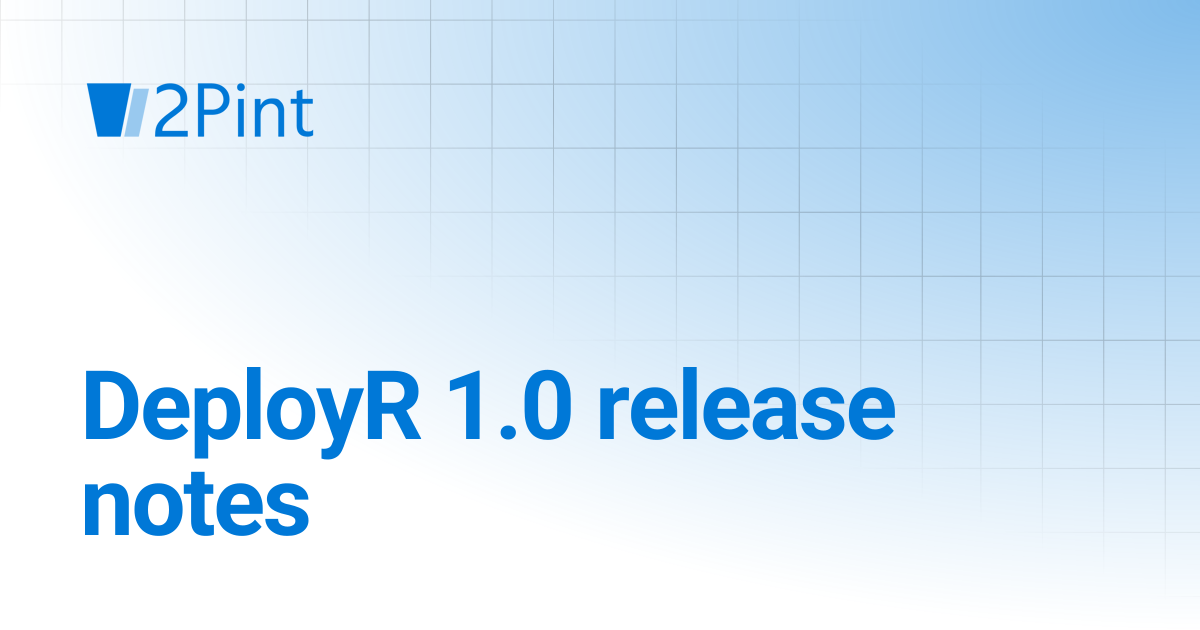 DeployR 1.0 release notes | DeployR | Product Documentation