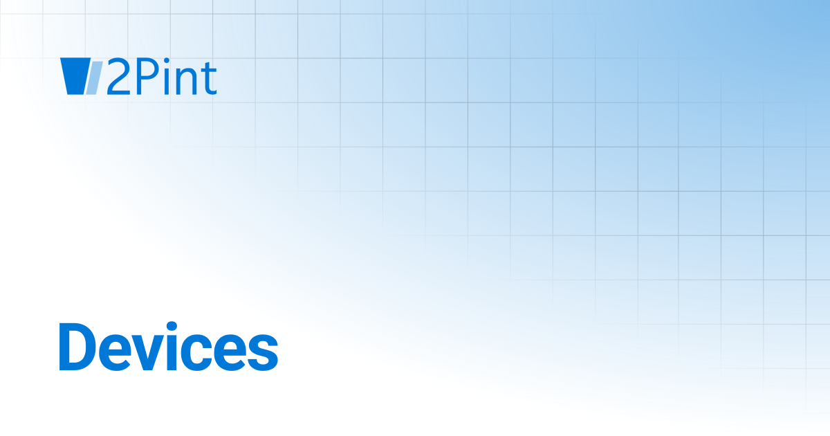 Devices | StifleR 2.10 | Product Documentation